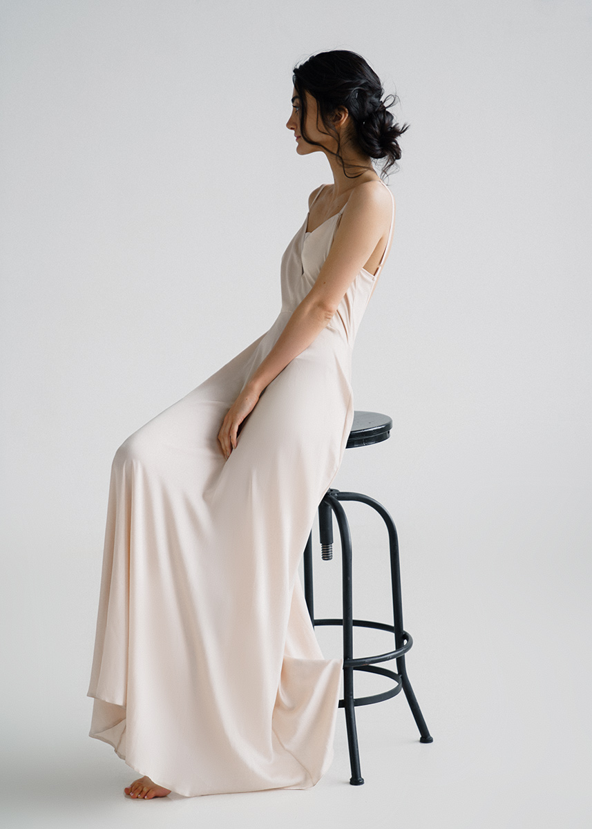 Simple Satin Dress